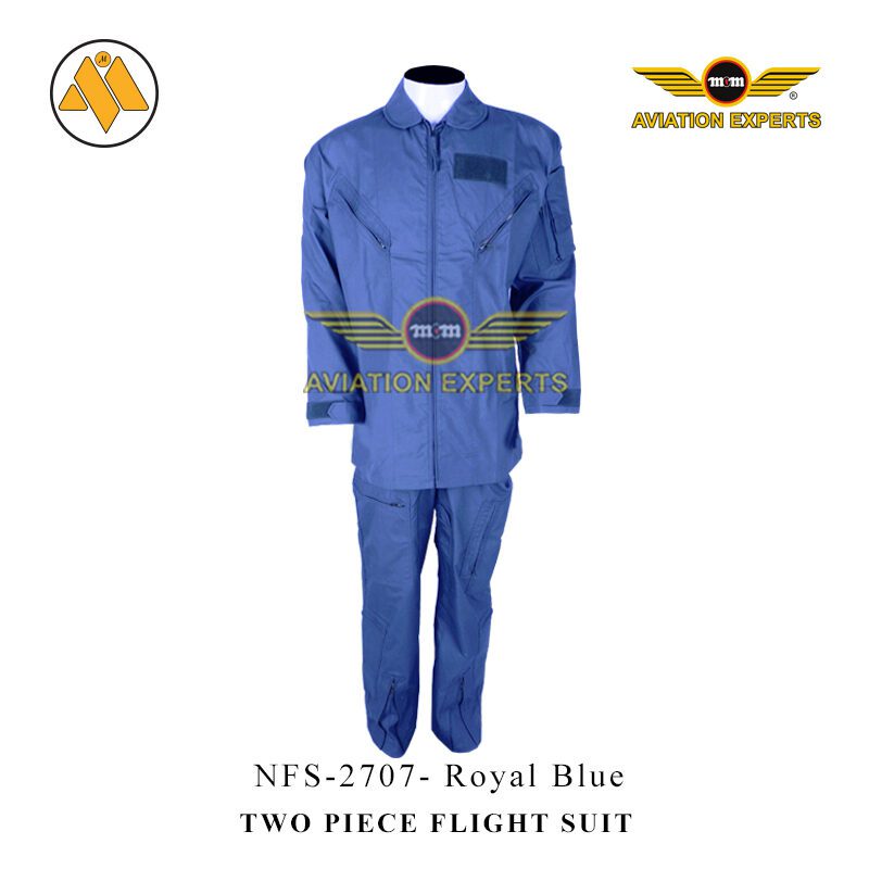 Two Piece Flight Suit, 2-Piece Royal Blue Flight Suits - by Metasco®